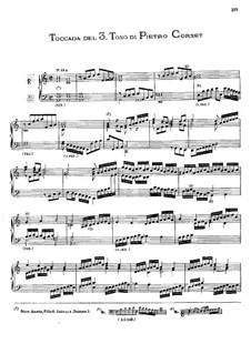Toccata del terzo Tono by P. Cornet - sheet music on MusicaNeo