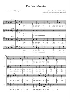Doulce mémoire by P. Sandrin - free download on MusicaNeo