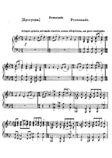 Promenade I (Pictures at an Exhibition) by M. Mussorgsky on MusicaNeo