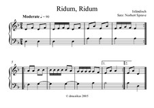 Ridum, Ridum by folklore - sheet music on MusicaNeo