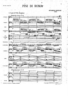 Pini di Roma (Pines of Rome) by O. Respighi - free download on MusicaNeo