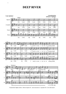 Deep River by folklore - sheet music on MusicaNeo