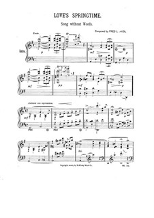Love's Springtime. Song without Words by F.L. Ryder on MusicaNeo