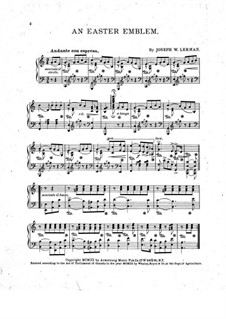 An Easter Emblem by J.W. Lerman - free download on MusicaNeo