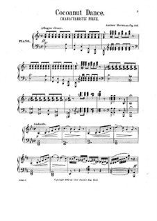 Cocoanut Dance. Characteristic Piece for Piano, Op.193 by A. Hermann on ...