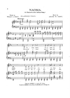 Naoma by A.W. Scheu - sheet music on MusicaNeo