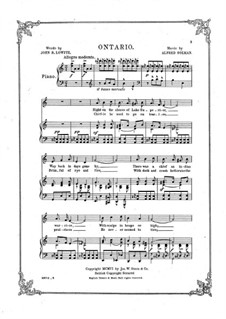 Ontario by A. Solman - sheet music on MusicaNeo