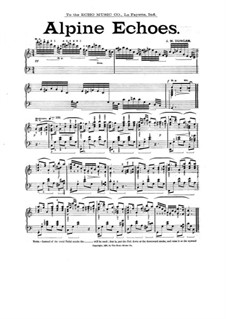 Alpine Echoes, for Piano by J.M. Dungan - free download on MusicaNeo