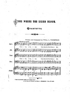 Come Where the Lilies Bloom by W.L. Thompson - free download on MusicaNeo