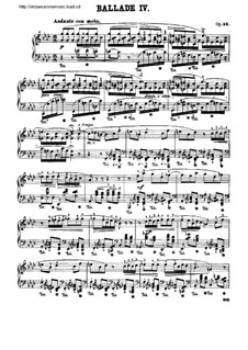 Ballade No.4 in F Minor, Op.52 by F. Chopin - free download on MusicaNeo