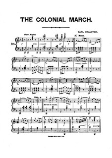 The Colonial March by C. Stauffer - free download on MusicaNeo