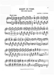 Right in Time by L.E. Stevens - sheet music on MusicaNeo