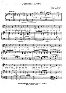 Colonial Days by B. Winter - free download on MusicaNeo