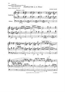 Postlude in A Minor by G. Calkin - sheet music on MusicaNeo