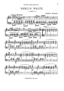 Amelia Waltz by E. Braham - sheet music on MusicaNeo