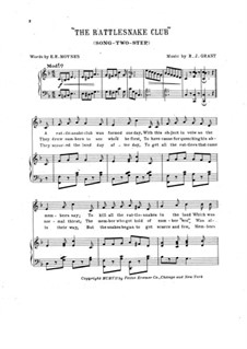 The Rattlesnake Club by R.J. Grant - sheet music on MusicaNeo