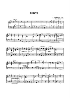 Fugato in G Minor by G.B. Pergolesi - sheet music on MusicaNeo