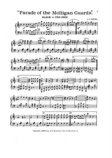 Parade of the Molligan Guards by L.F. Kindel - sheet music on MusicaNeo