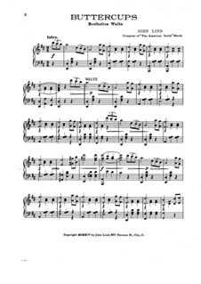 Buttercups by J. Lind - sheet music on MusicaNeo