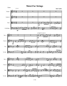 Motet For Strings by J. Gaulke - sheet music on MusicaNeo