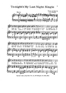 Tonight's My Last Night Single by J.W. Mahan - free download on MusicaNeo