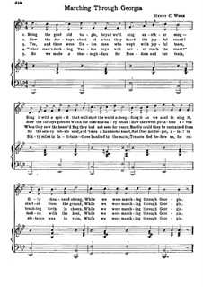 Marching Through Georgia by H.C. Work - sheet music on MusicaNeo