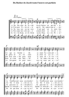 Du Rocher de Jacob toute l'oeuvre est parfaite by H.A.C. Malan on MusicaNeo