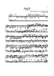Prelude and Fugue No.2 in C Minor, BWV 871 (The Well-Tempered Clavier ...