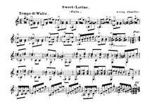 Sweet-Lorine by A. Shaeffer - sheet music on MusicaNeo