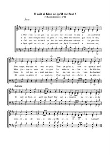 Il sait si si bien ce qu'il me faut by W.B. Bradbury on MusicaNeo