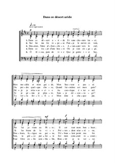 Dans ce désert aride by A.C. Ewing - sheet music on MusicaNeo