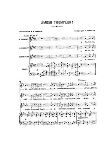 Amour Trompeur by A. Contant - sheet music on MusicaNeo
