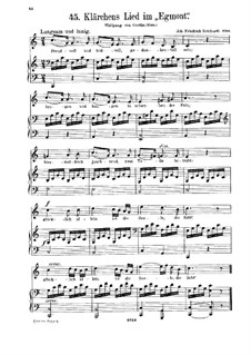 Egmont. Klärchens Lied, für Stimme und Klavier by J.F. Reichardt on MusicaNeo