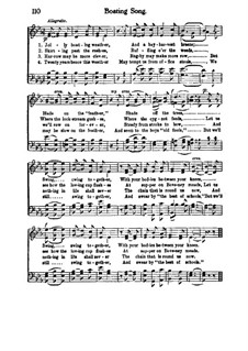 Boating Song by A.H. Drummond - sheet music on MusicaNeo
