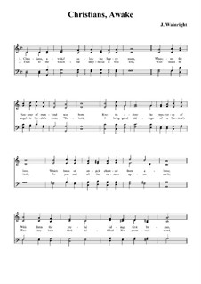 Christians, Awake by J. Wainright - sheet music on MusicaNeo
