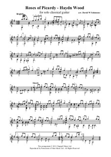 Roses of Picardy by H. Wood - sheet music on MusicaNeo