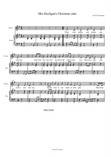 Mrs Hooligan's Christmas Cake by folklore - sheet music on MusicaNeo