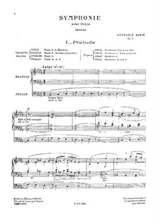 Symphony for Organ, Op.5 by A. Barié - sheet music on MusicaNeo