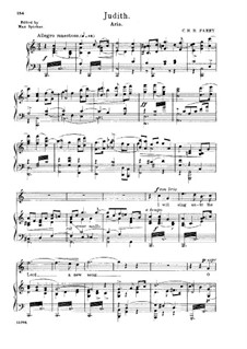 Judith by C.H.H. Parry - sheet music on MusicaNeo