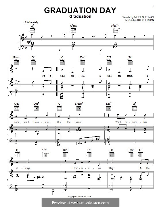 Graduation Day (The Four Freshmen) by J. Sherman, N. Sherman on MusicaNeo