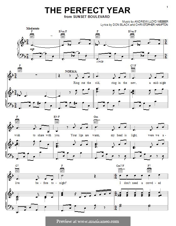 The Perfect Year (Sunset Boulevard) by A.L. Webber on MusicaNeo