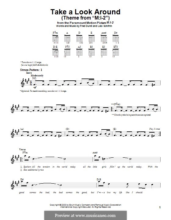 Take A Look Around Theme From Mission Impossible 2 By L Schifrin On