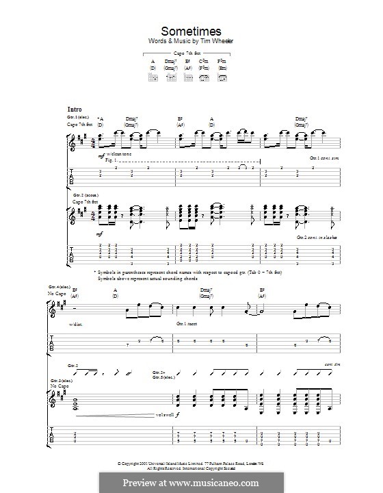 Sometimes (Ash) by T. Wheeler - sheet music on MusicaNeo