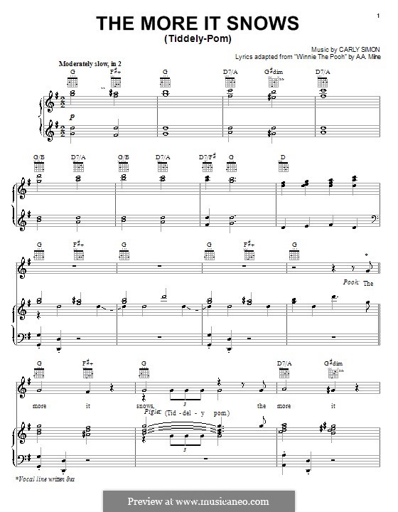 The More It Snows (Tiddely-Pom) from Piglet's Big Movie by C. Simon on ...