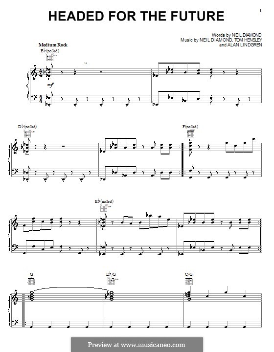 Headed for the Future by A. Lindgren, T. Hensley - sheet music on MusicaNeo