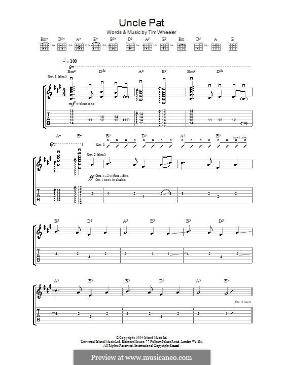 Uncle Pat (Ash) by T. Wheeler - sheet music on MusicaNeo