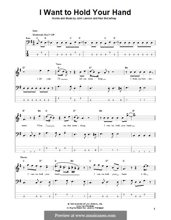 I Want To Hold Your Hand The Beatles By J Lennon P Mccartney On