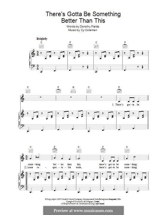 There's Gotta Be Something Better Than This von C. Coleman auf MusicaNeo