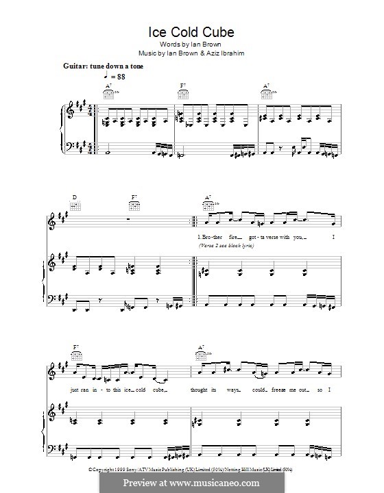 Ice Cold Cube von A. Ibrahim - Noten auf MusicaNeo