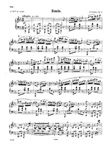 Rondo in c-Moll, Op.1 von F. Chopin - Gratis-Download von MusicaNeo